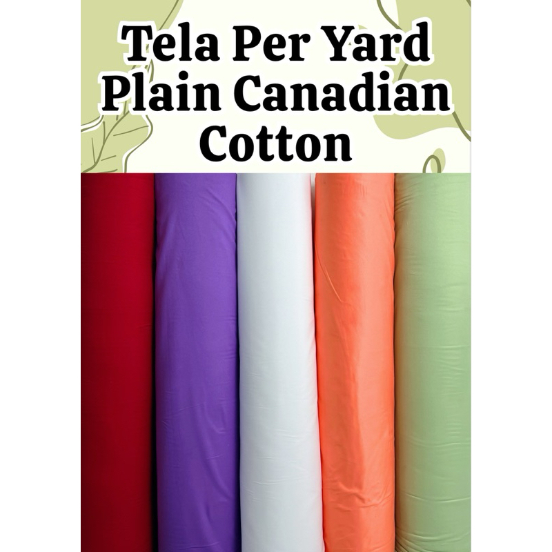 PLAIN CANADIAN COTTON TELA PER YARD | Shopee Philippines