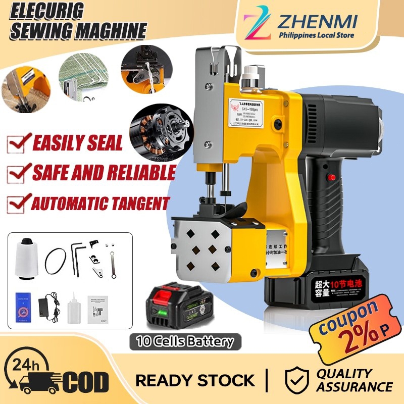 Portable 36V Cordless Sack Sealer Bag Closer Sewing Machine Handheld ...