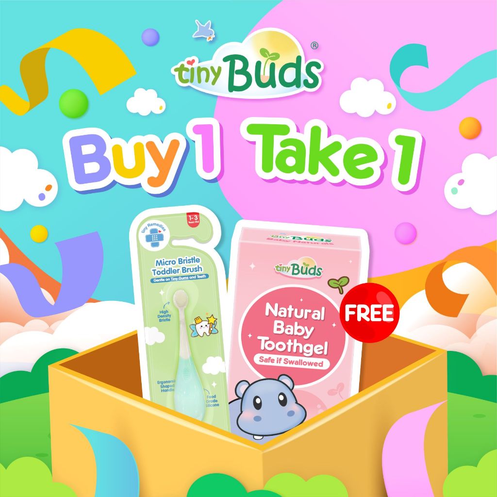 Tiny Buds Micro Bristle Toddler Brush and Baby Toothgel Strawberry Cherry Bundle | Shopee ...