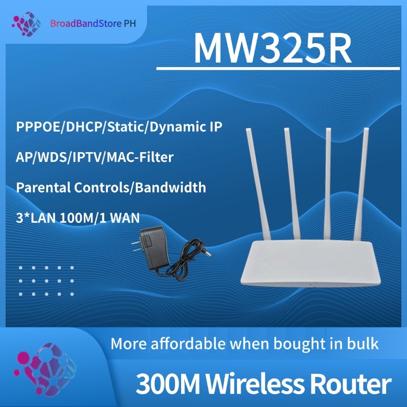 Used Mercury MW325R 300Mbps Wireless WIFI Router English Version Good ...