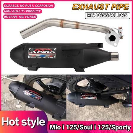 APIDO Muffler Pipe For Mio Sporty Pipe Muffler 1 Set Mio i 125 /Soul ...