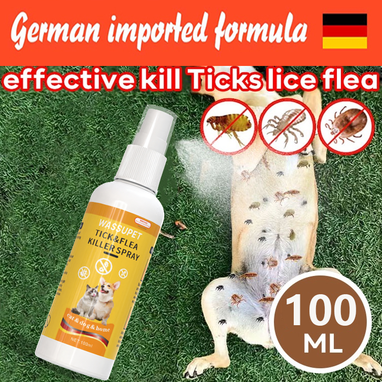 WASSUPET Tick and Flea Spray for Dog and Cat Anti Tick Garapata for ...