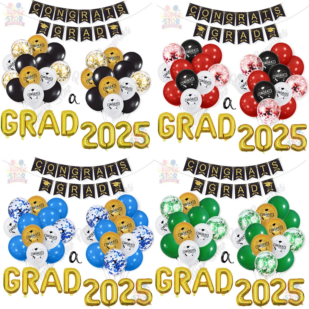 Graduation Decoration Set Congrats Grad Banner GRAD 2025 ...