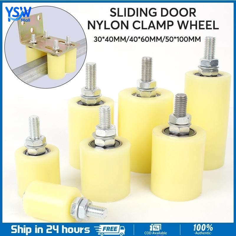 2025 new Sliding Gate Top Guide Nylon Rollers With L Bracket Set Upper ...