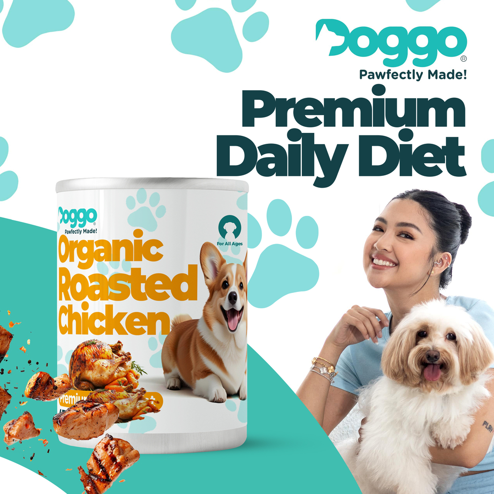 Doggo Organic Roasted Chicken Canned Dog food (430g) | Shopee Philippines