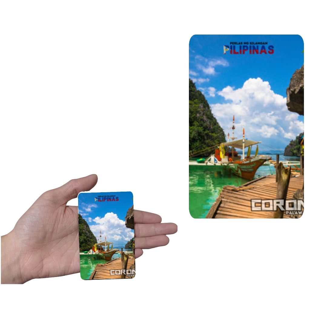 Philippines Tourist Spot Design Rubber Ref Magnet Souvenir (Coron ...