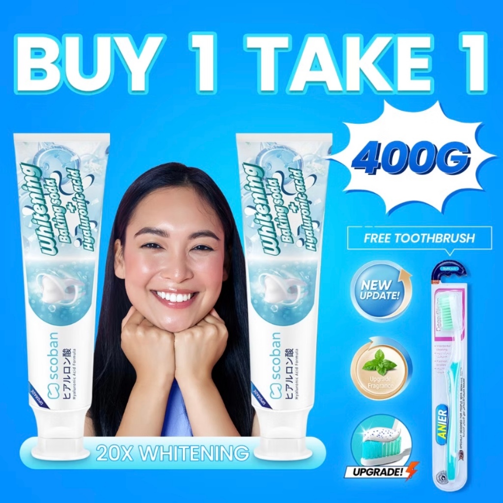 BUY 1 TAKE 1 SCOBAN Japanese Whitening Toothpaste [Upgraded Version ...