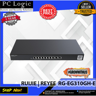 RUIJIE | REYEE RG-EG310GH-E | RACK MOUNT | 10 PORT FULL GIGABIT | 8 LAN ...