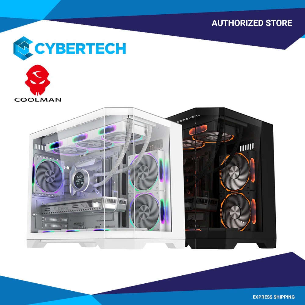 Coolman Spectra M-ATX Computer PC Case Tempered Glass | Shopee Philippines