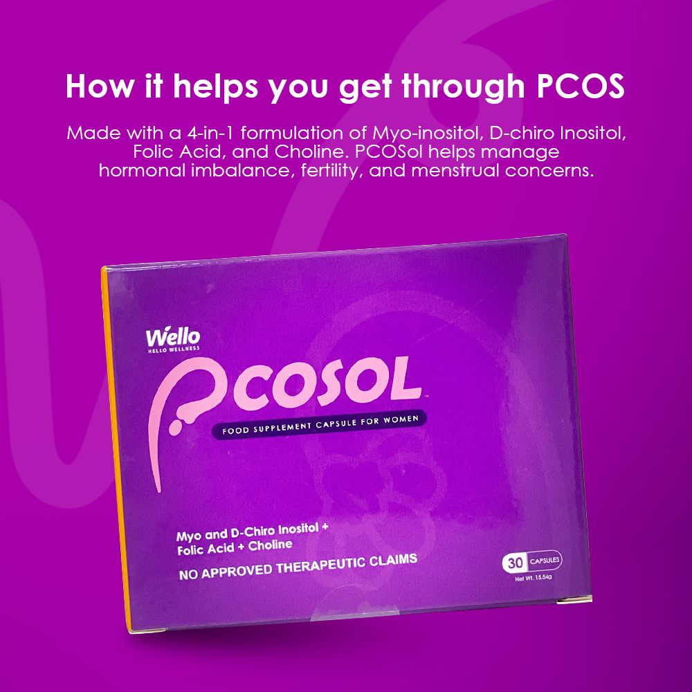 Wello PCOSol Food Supplement For Women 30 Capsules | Shopee Philippines