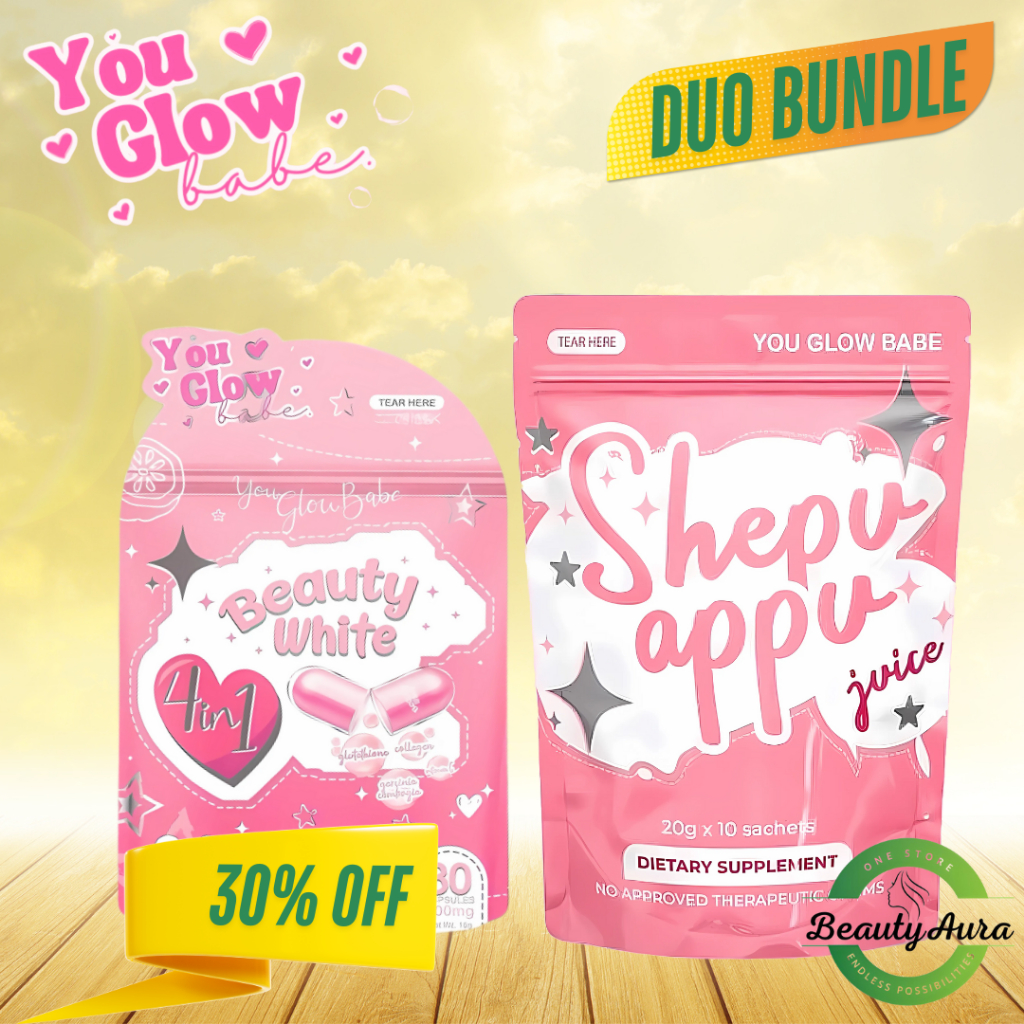 BUNDLE DEAL You Glow Babe Beauty White Capsule 30 Capsules Shepu Appu ...