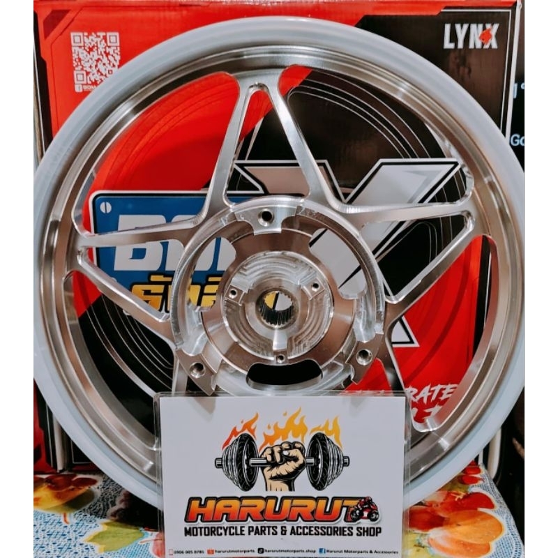 Bom Rangsit Bom X Lynx star CNC Mags 14s 3holes for Nmax2020 (SILVER ...