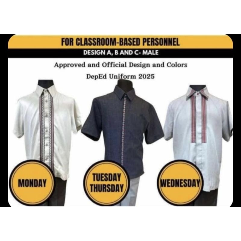 Deped School Teacher uniform Original Male only 2025/2026 sold per set ...