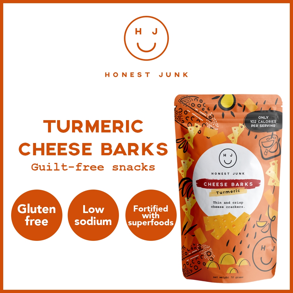Honest Junk Turmeric Cheese Barks Guilt-Free Healthy Snacks | Shopee ...