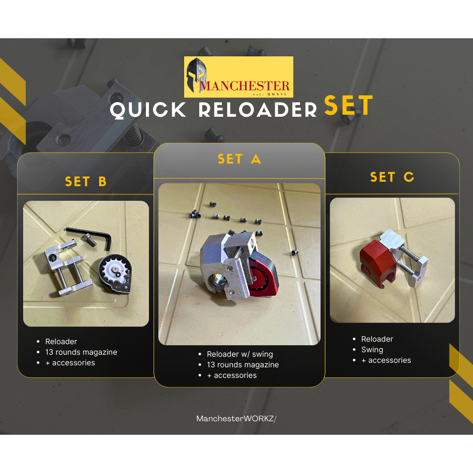 Manchester Quick Reloader plug and play in various set | Shopee Philippines