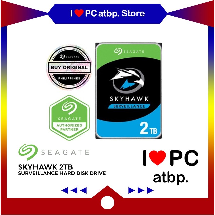 Seagate Skyhawk 2TB CCTV Surveillance Hard Disk Drive SATA 3.5 ...