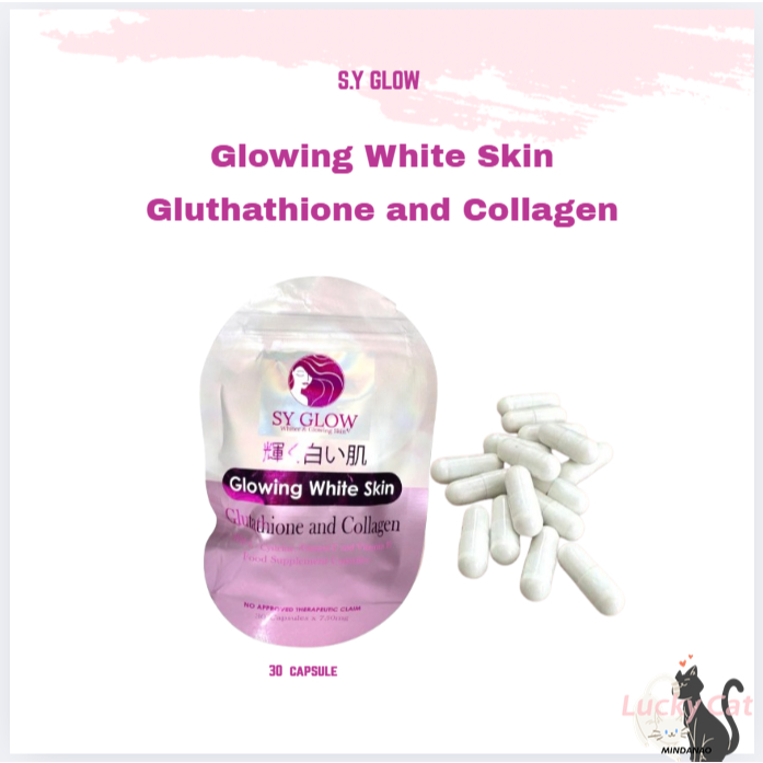 S.Y GLOW White Glow Capsules – Collagen & Glutathione Blend (Davao ...
