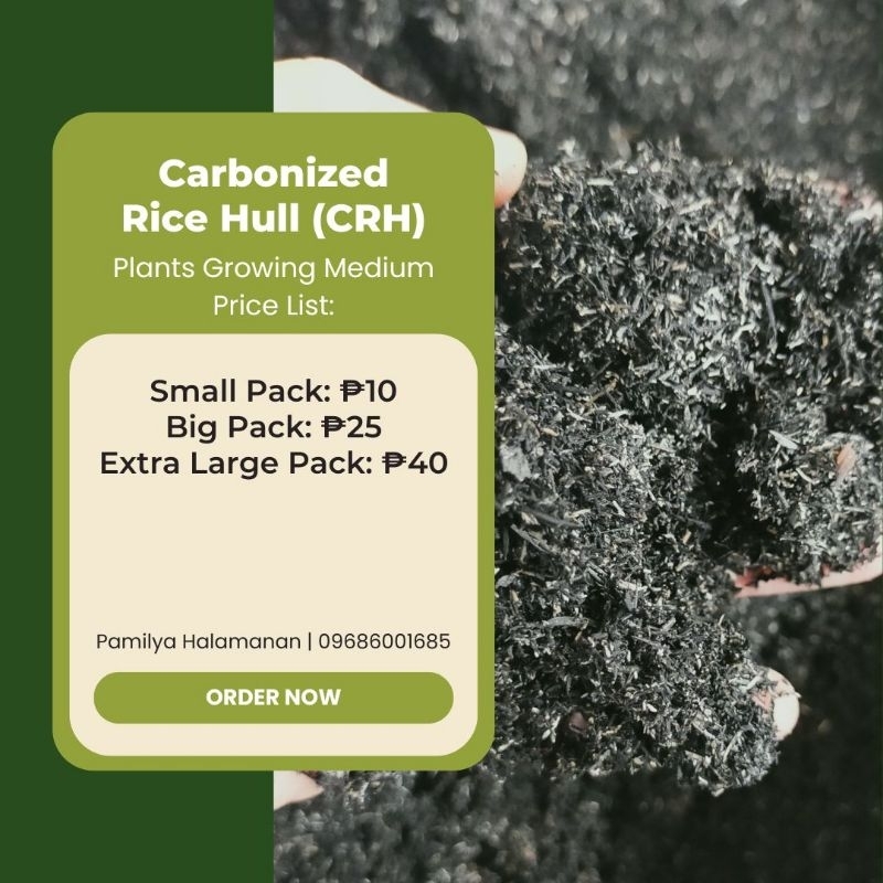 Carbonized Rice Hull Sinunog na Ipa for Plants CRH | Shopee Philippines