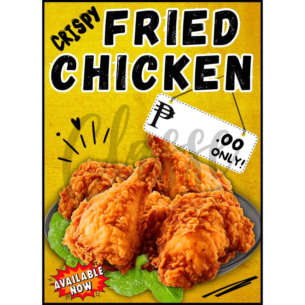 FOOD SIGNAGE LAMINATED SIGNAGES A4 SIZE 180gsm PAPER HIGH QUALITY FOR ...