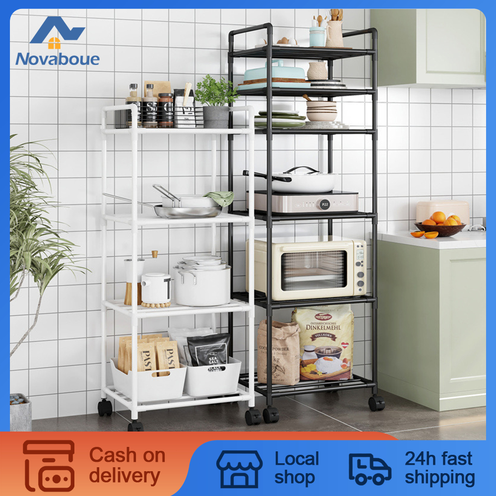 Kitchen Rack Organizer Microwave Shelf Multi-Layer Kitchen Organizer ...