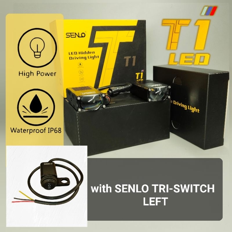 Senlo T1-Plus 60 Watts Led Hidden Driving Light with Senlo Tri Switch ...