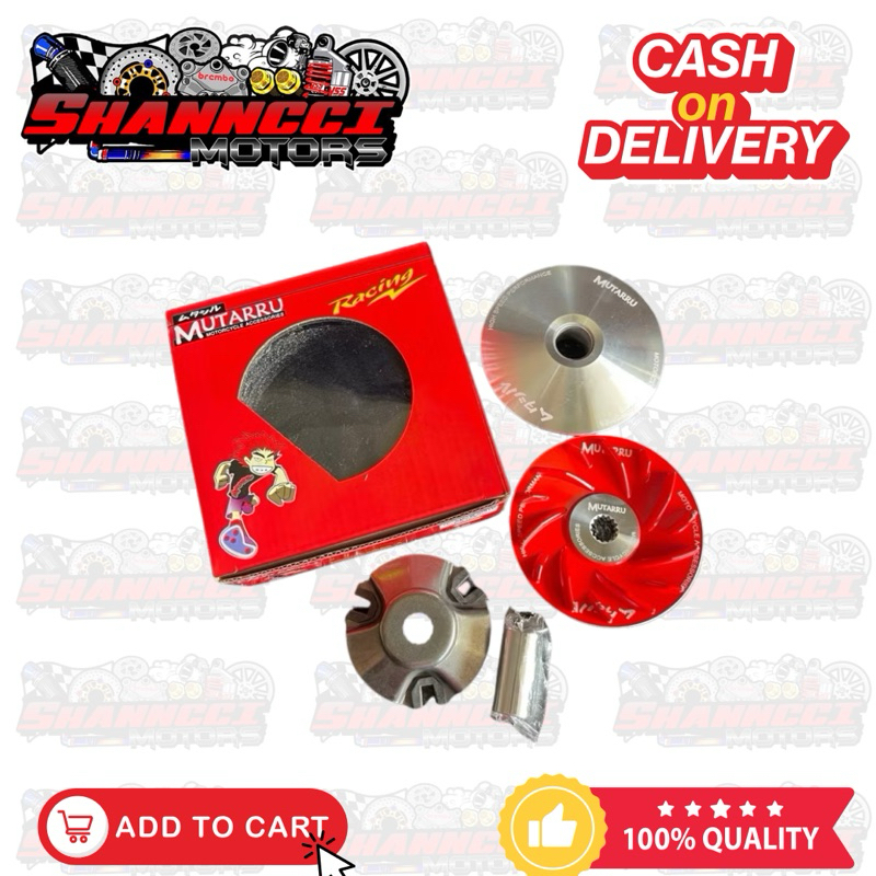 MUTARRU RACING PULLEY SET CLICK 125 / 150 / SPORTY / SOULTY / AMORE / FINO / SOUL MIO. | Shopee ...