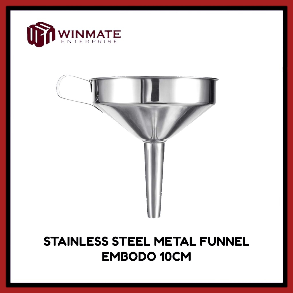 Stainless Steel Metal Funnel Embodo 14cm | Shopee Philippines
