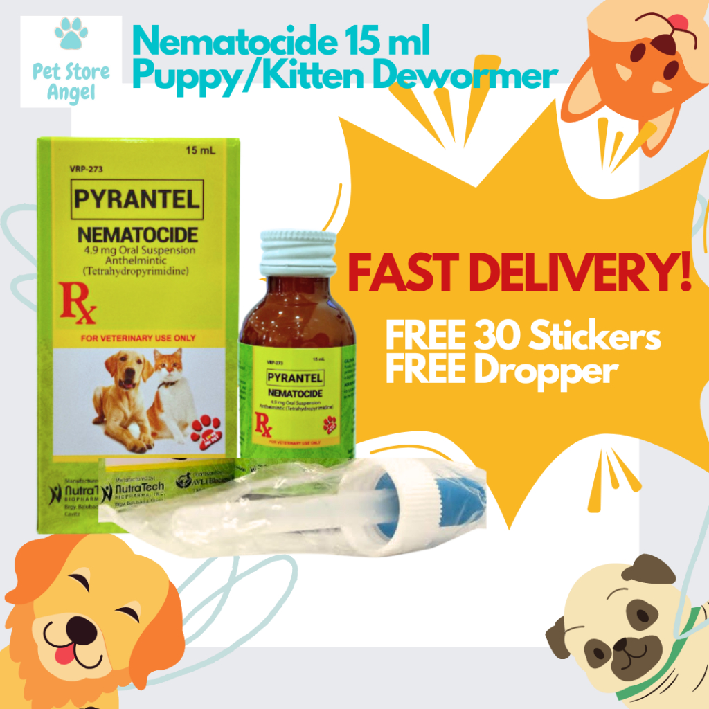 Nematocide with STICKERS Pyrantel Embonate Anthelmintic Pang Purga ...