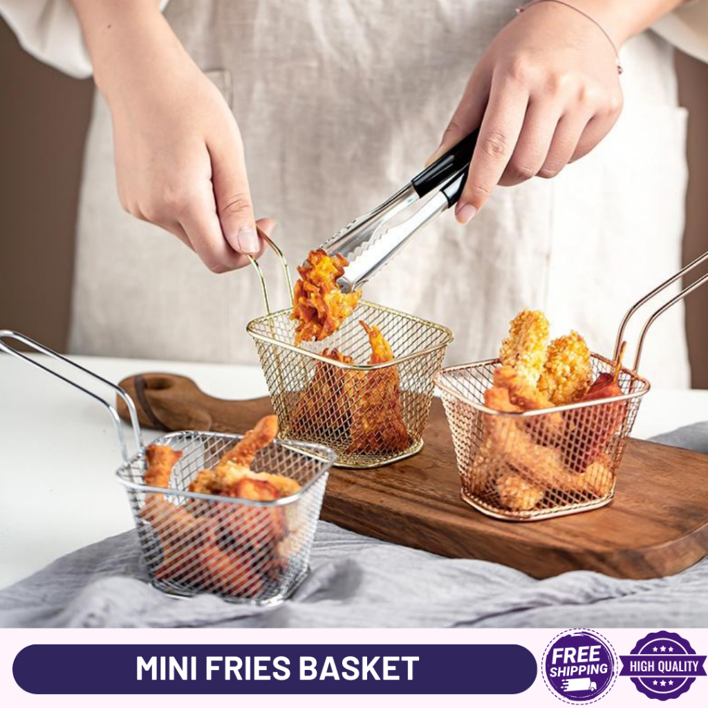 Mini Fryer Basket Stainless Steel | French Fries Strainer | Deep Frying ...