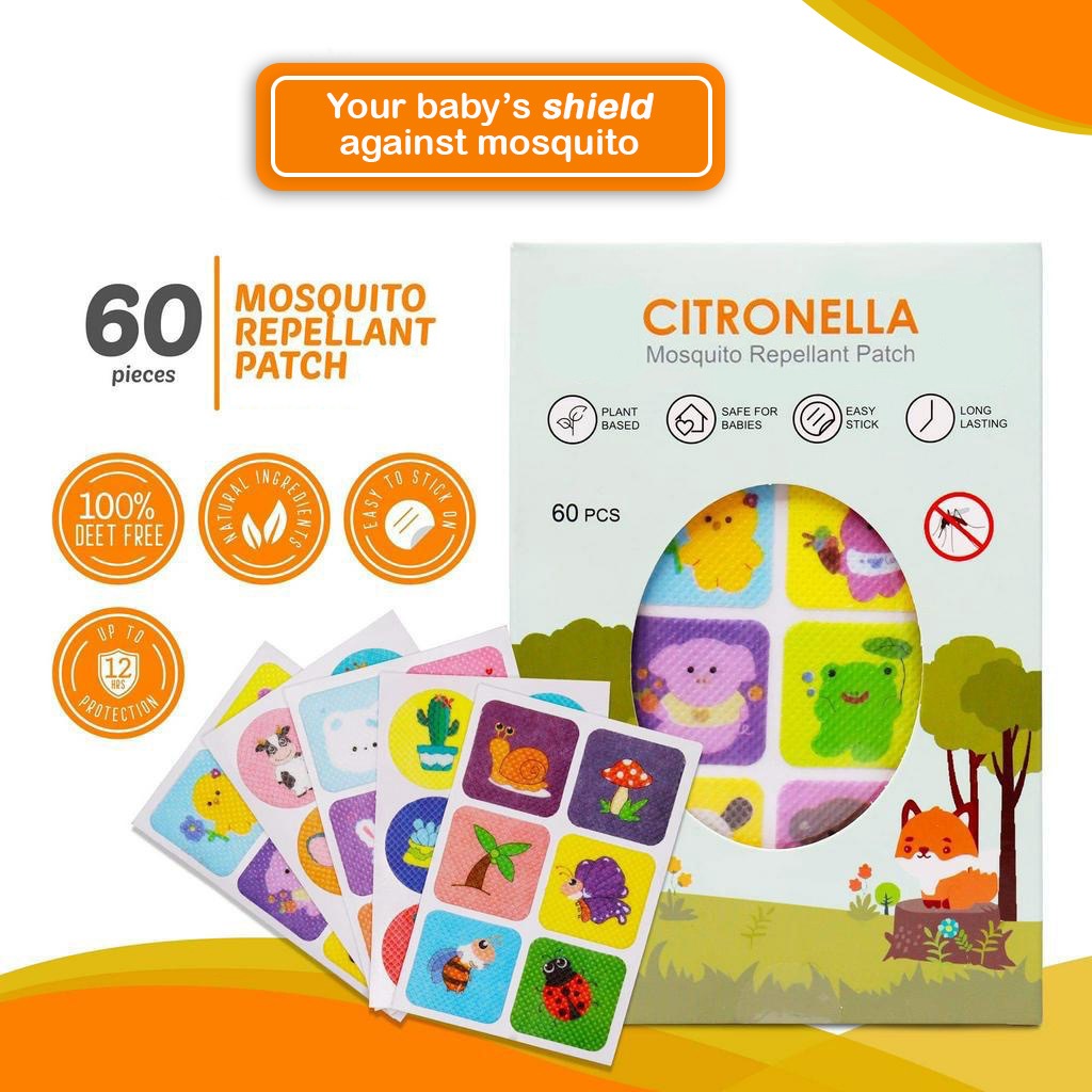 mosquito repellant patch anti citronella sticker patches non deet ...
