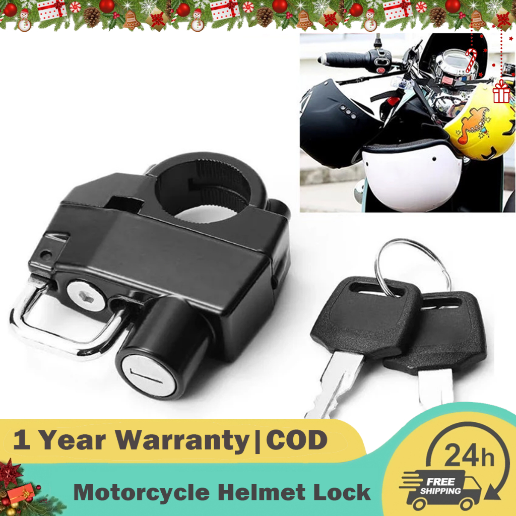 Universal Motorcycle Helmet Lock Theft Prevention Fixed Helmet Lock ...