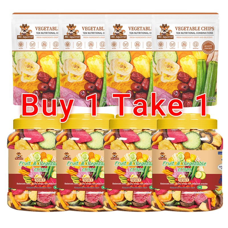 【Lowest Price】Mr.Squirrel 1KG Vegetable Chips 12 In 1 Dried Vegetables ...