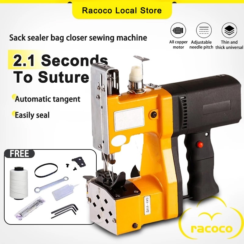 【In stock】Sack Sealer Bag Closer Sewing Machine Portable Electric Sack ...
