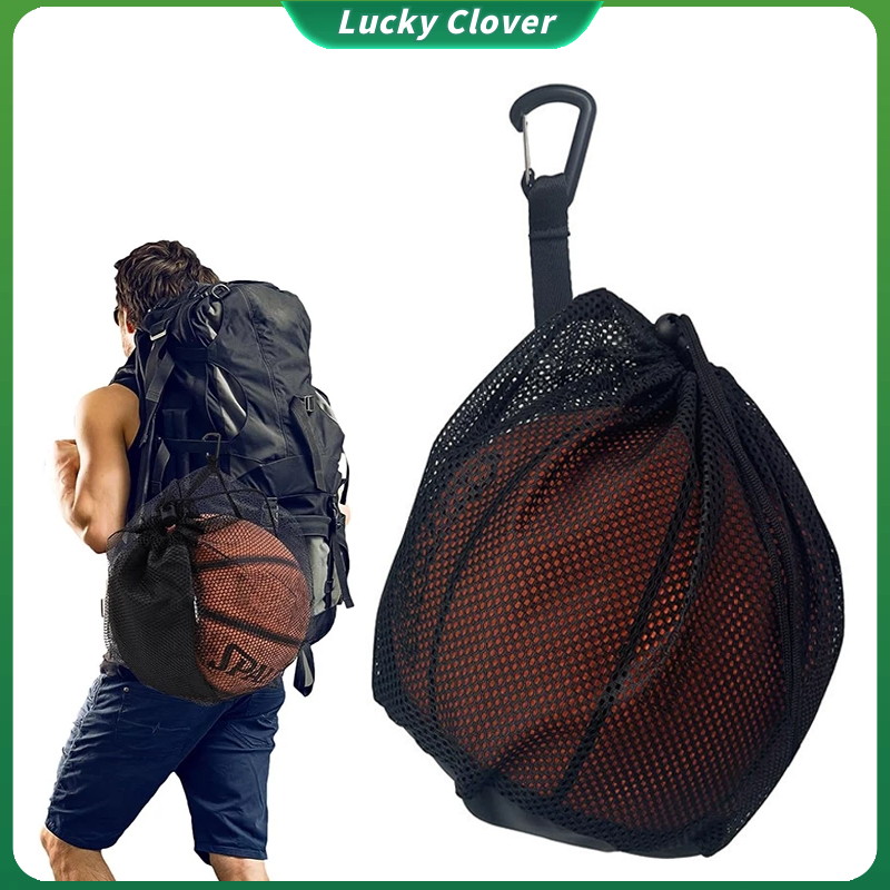 Portable Single Ball Mesh Bag Multifunction Drawstring Ball Net Bag ...