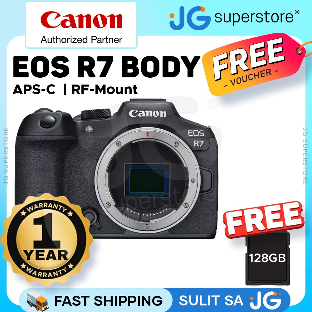 Canon EOS R7 Mirrorless Digital Camera Body 32.5MP APS-C CMOS Sensor DIGIC X Processor | Shopee ...