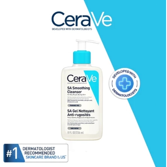 CeraVe SA Smoothing Cleanser & SA Smoothing Cream Salicylic Acid ...