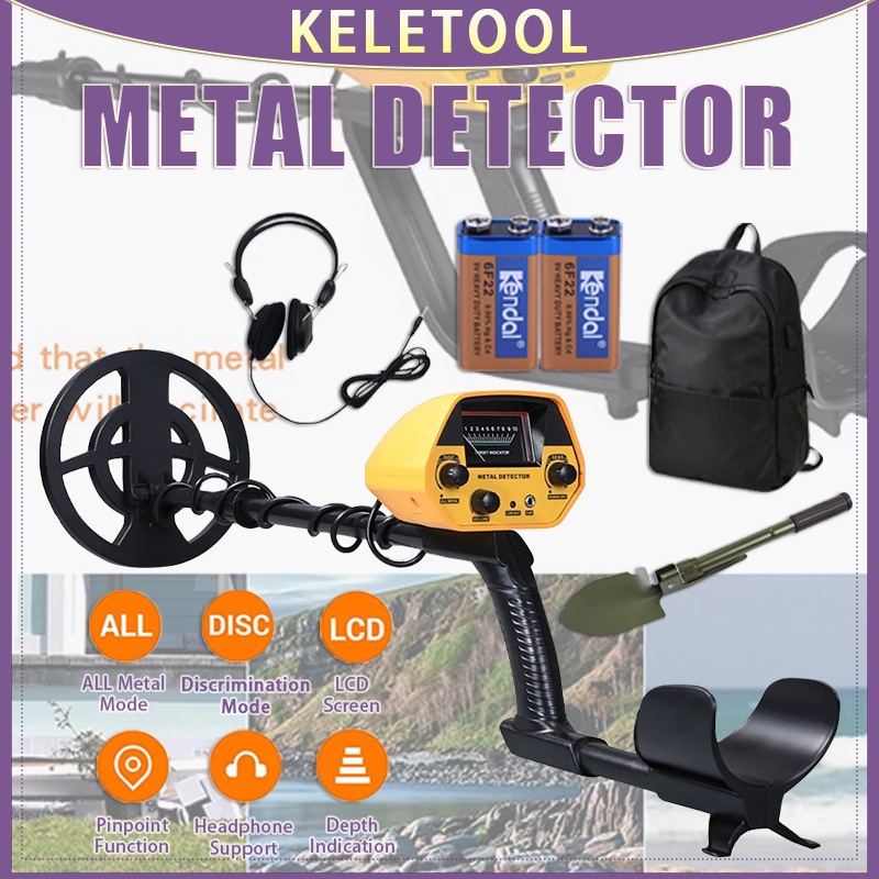 Depth Treasure Hunter Scanner Underground Waterproof Silver Detector ...