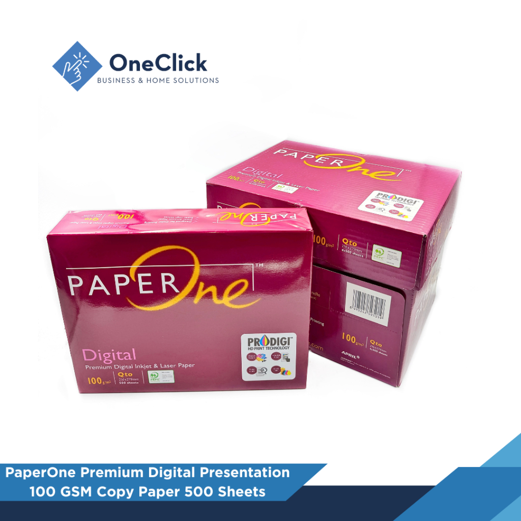 PaperOne Copy Paper Digital Presentation 100 GSM (Short/Long/A4/A3 ...