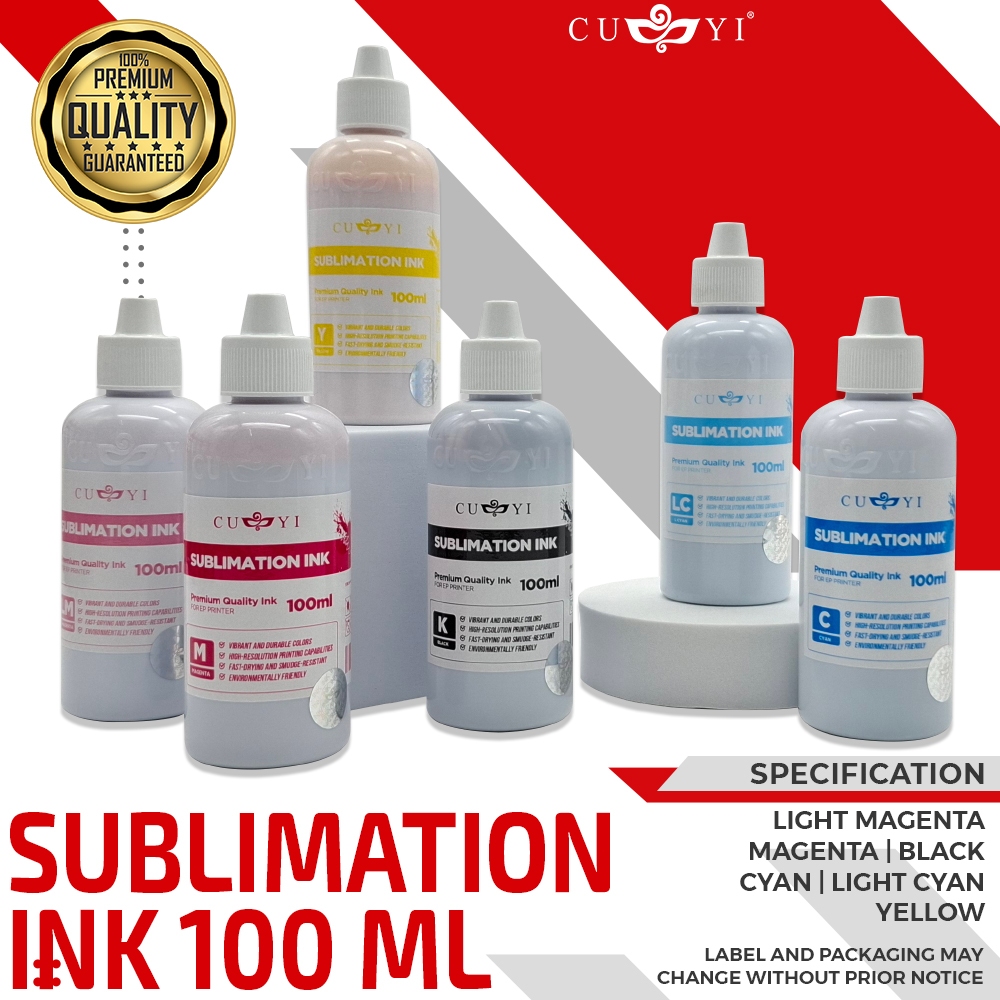 CUYI Sublimation Ink 100ML (6 Colors) | Shopee Philippines