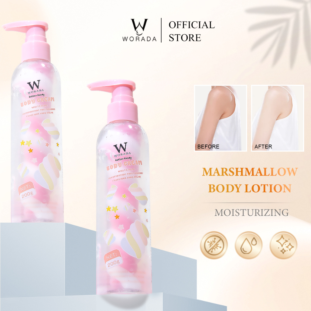 WORADA Marshmallow Whitening Body Lotion Soft Skin-friendly ...