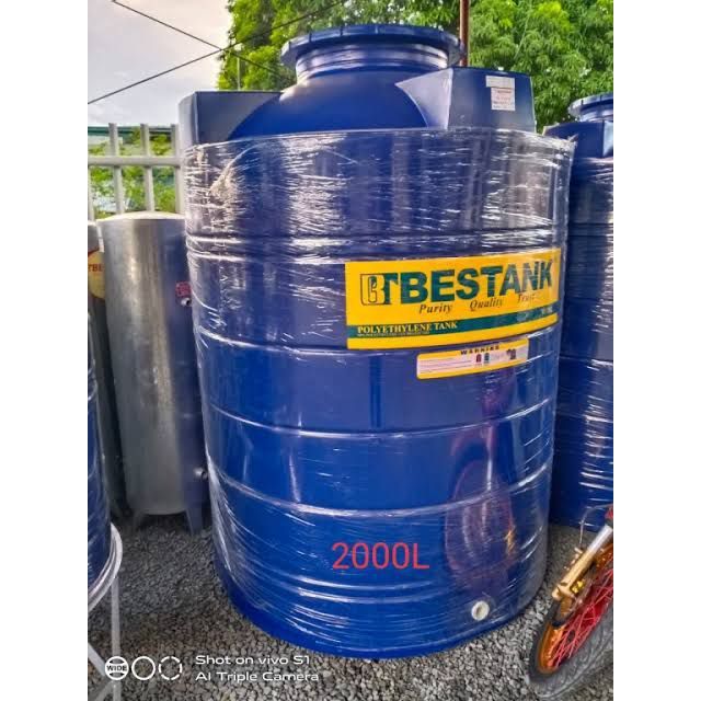 Brand New Best Water Plastic Tank 2000L | Shopee Philippines