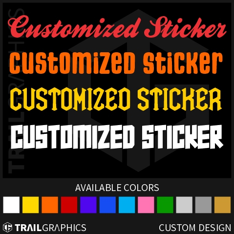 Customized Design Sticker for Mountain Bike Road Bike and Fixie ...