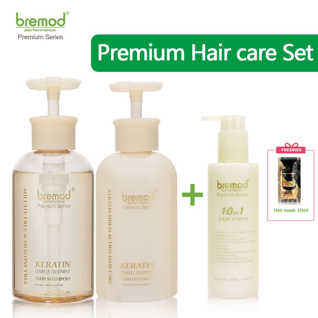 Bremod Premium Hair Care Set 10 In 1 Hair Serum Hair Keratin Complex ...