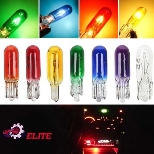 EliteAutoMoto 5pcs Motorcycle PEANUT BULB T5 12V 1.2W Universal Bulb ...