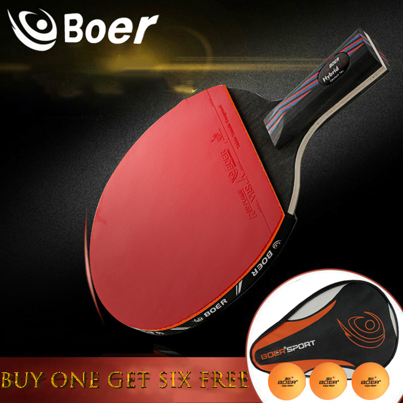 Carbon table tennis racket Original table tennis racket long and short ...