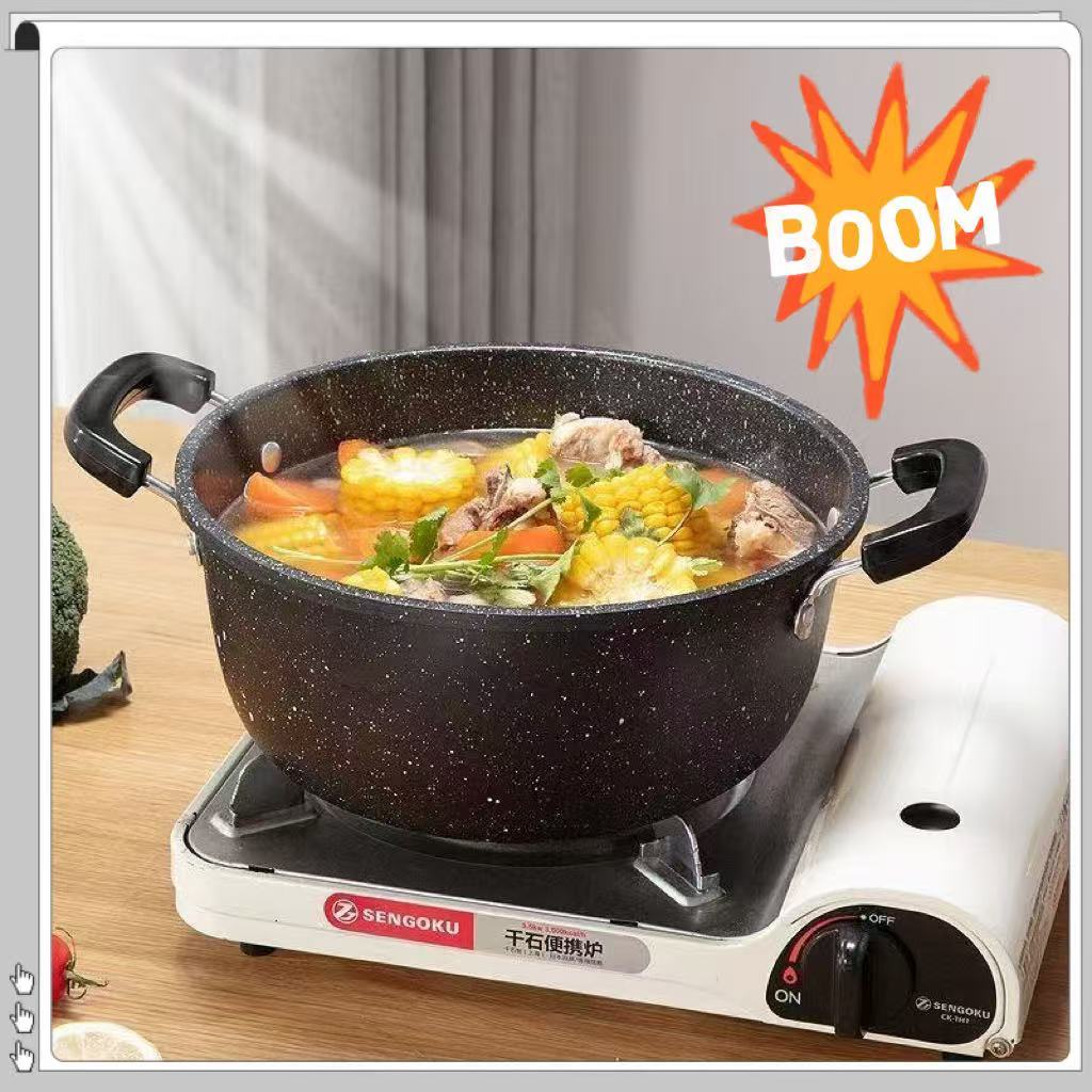 Medical Stone Non-stick Pan Smokeless Cooking Pan Household Soup Pot ...