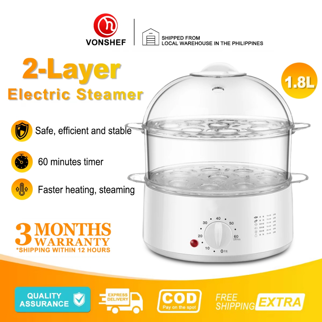 Electric steamer household 3-layer siu-mai siumai electric steamer ...
