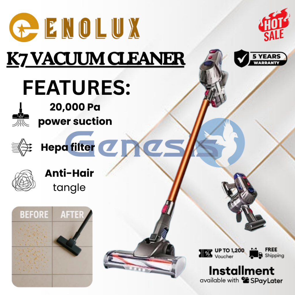 ENOLUX-K7/K8/K9 PREMIUM Cordless Vacuum Vacuum Cleaner Free Dust Mite ...