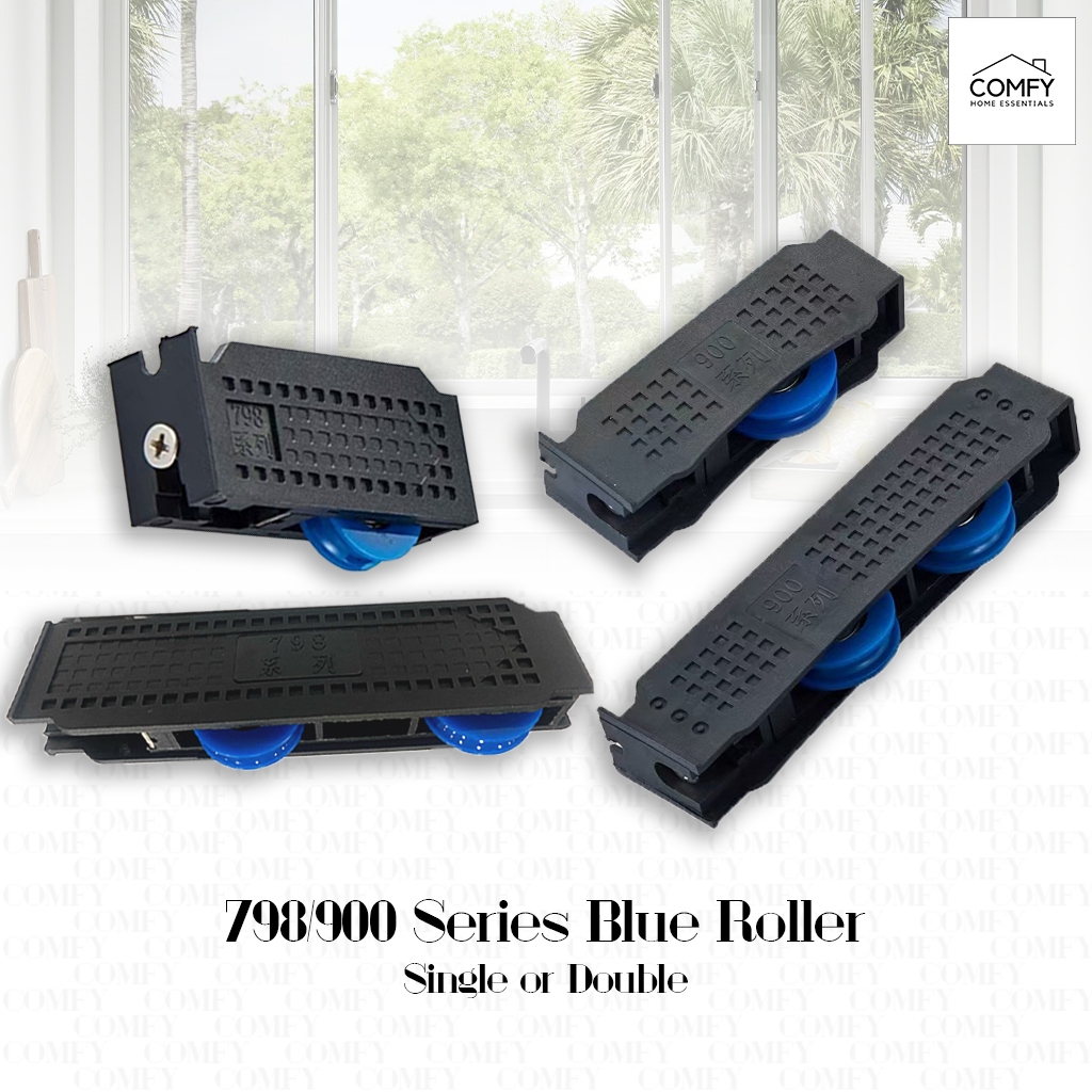 798 900 Series Blue Roller Single or Double Nylon Roller Sliding Window ...