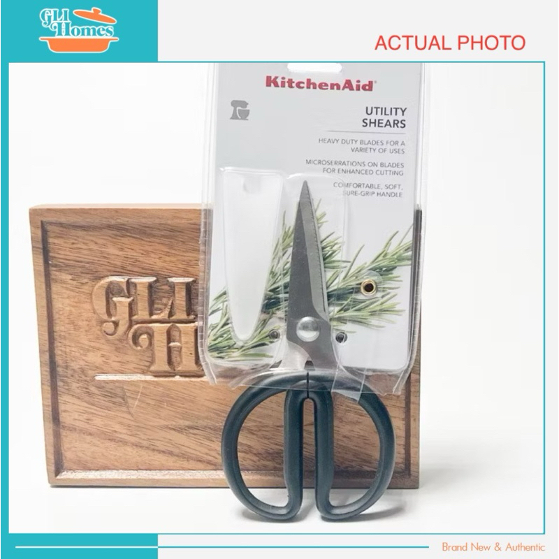 Kitchen Aid Kitchen Utility Shears Herb Scissors With Blade Cover ...